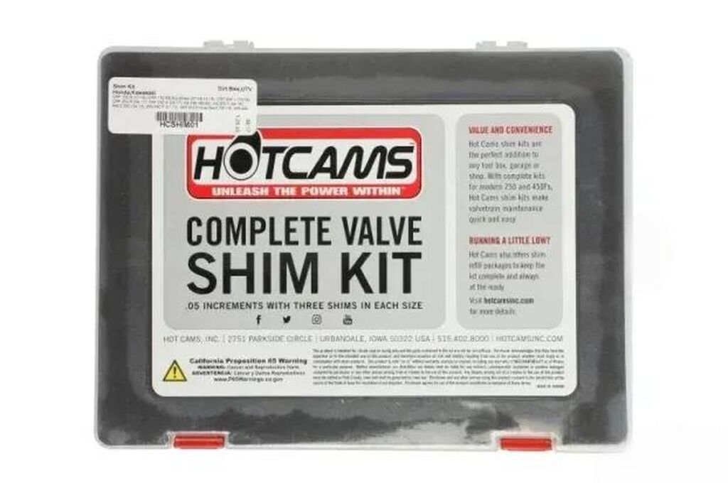 HOTCAMS Complete Valve Shim Kit – komplet podložaka za podešavanje