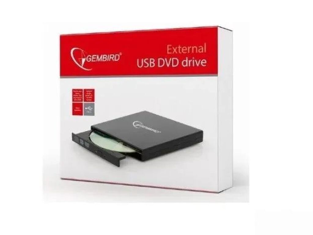 Gembird eksterni USB DVD uređaj - Tip: eksterni optički uređaj (DVD