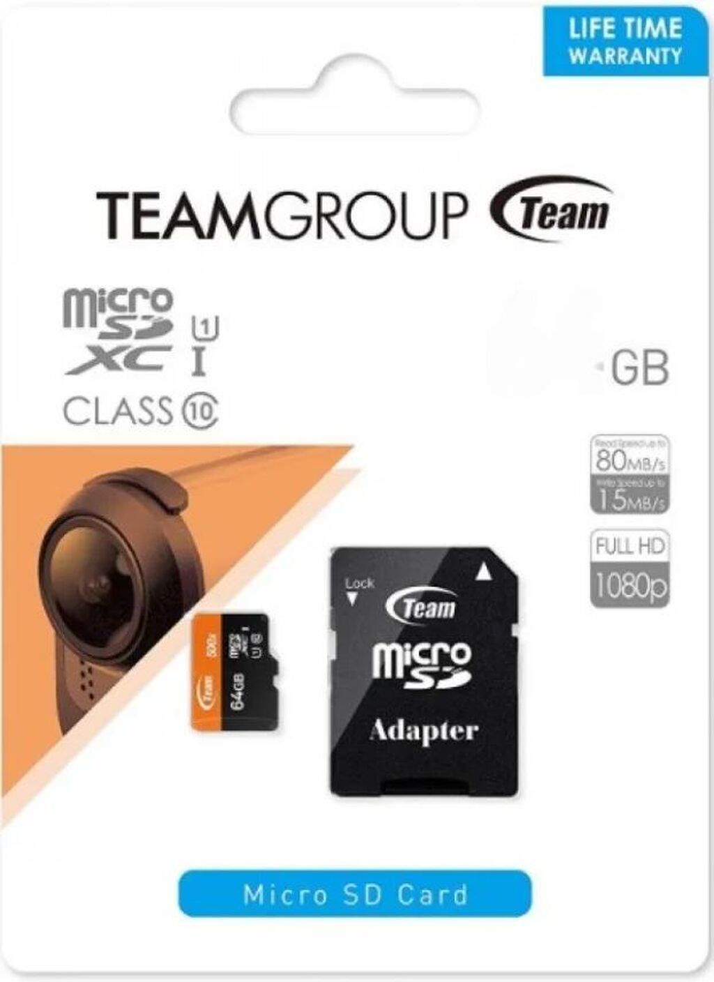 TEAMGROUP microSDXC kartica + SD adapter - Kapacitet: 64 GB