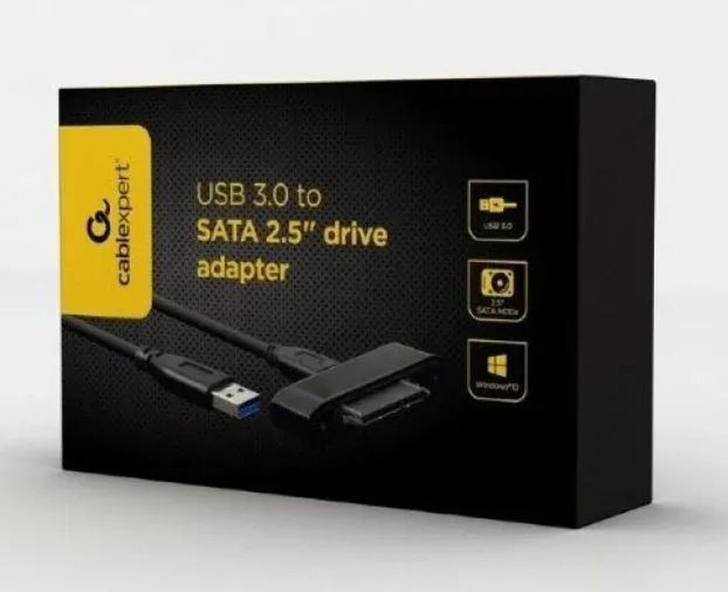 Cablexpert USB 3.0 to SATA 2.5" adapter Opis: - Adapter za