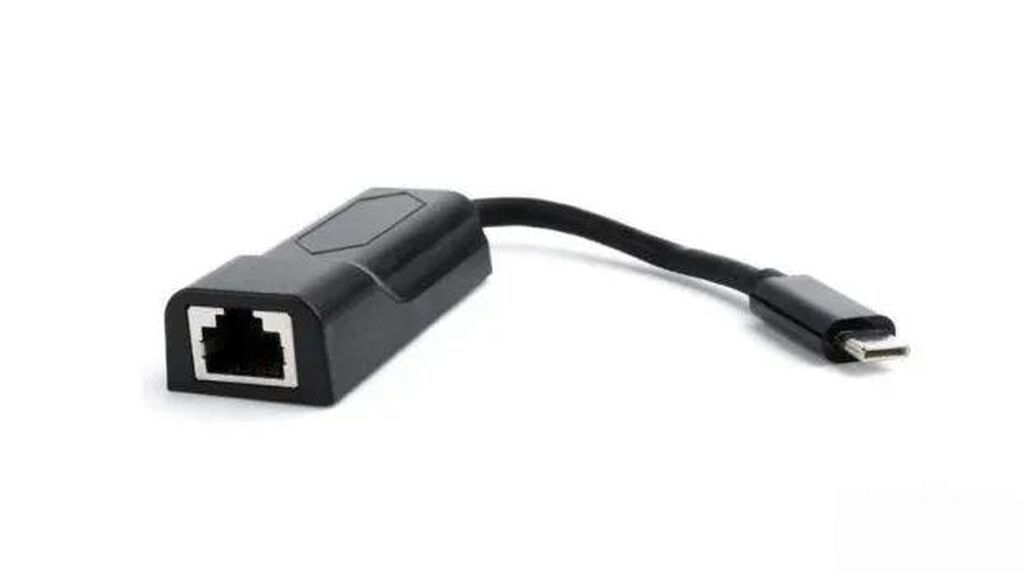 USB-C Gigabit mrežni adapter (Cablexpert), dužina kabla 15 cm. -