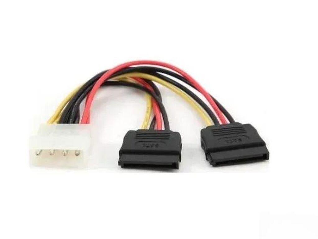 Molex na 2x SATA naponski adapter - Konektori: 1x 4-pinski Molex