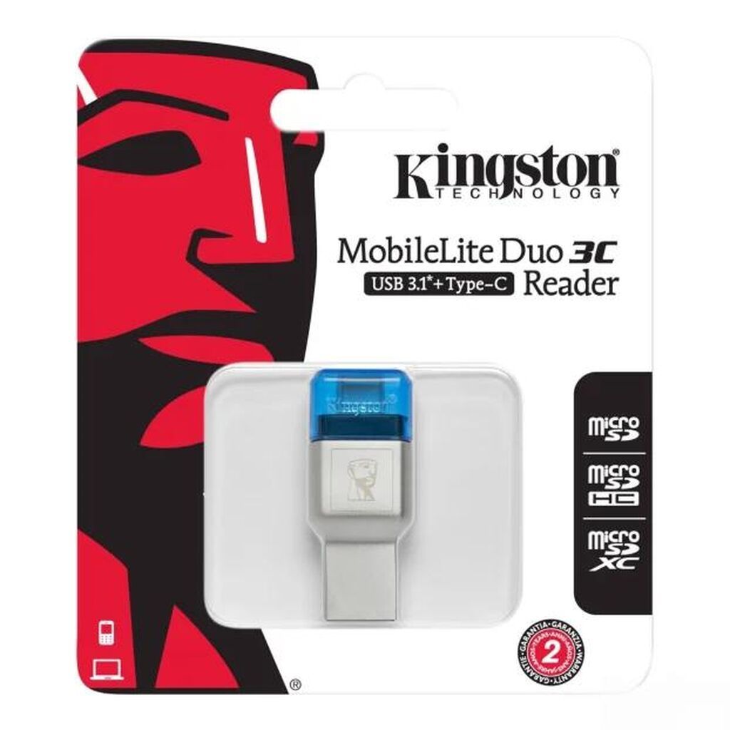 Kingston MobileLite Duo 3C čitač kartica - Kompaktan dualni čitač za