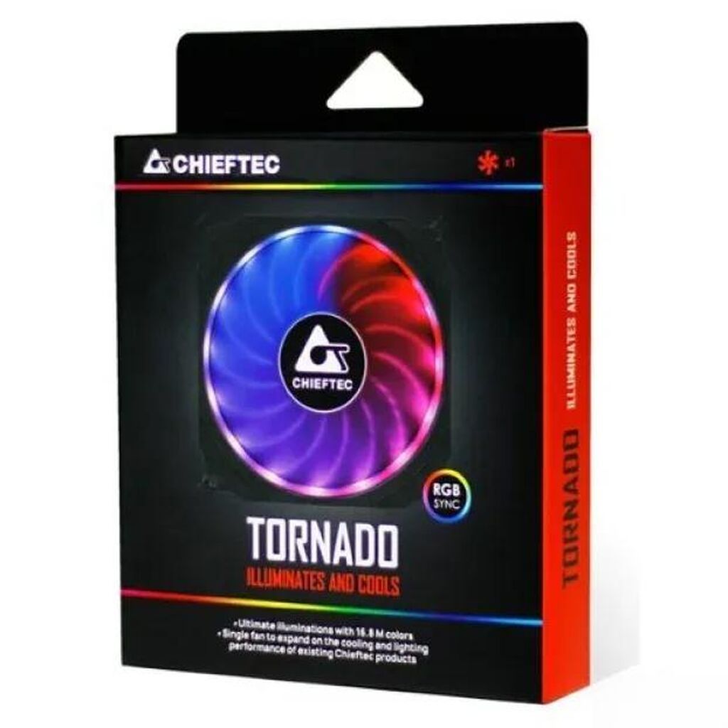 CHIEFTEC TORNADO RGB ventilator za kućište – 120 mm - RGB osvetljenje