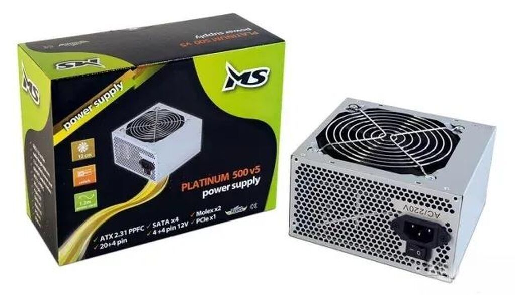MS Platinum 500 v5 napajanje za računar - Standard: ATX 2.31, PFC -