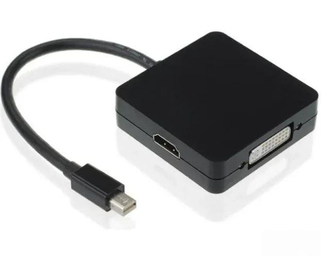 Mini DisplayPort na HDMI/DVI/VGA 3-u-1 adapter Opis: - Ulaz: Mini