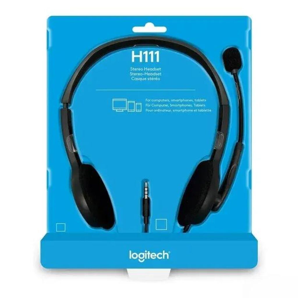 Logitech H111 stereo slušalice sa mikrofonom - Tip: žične, stereo