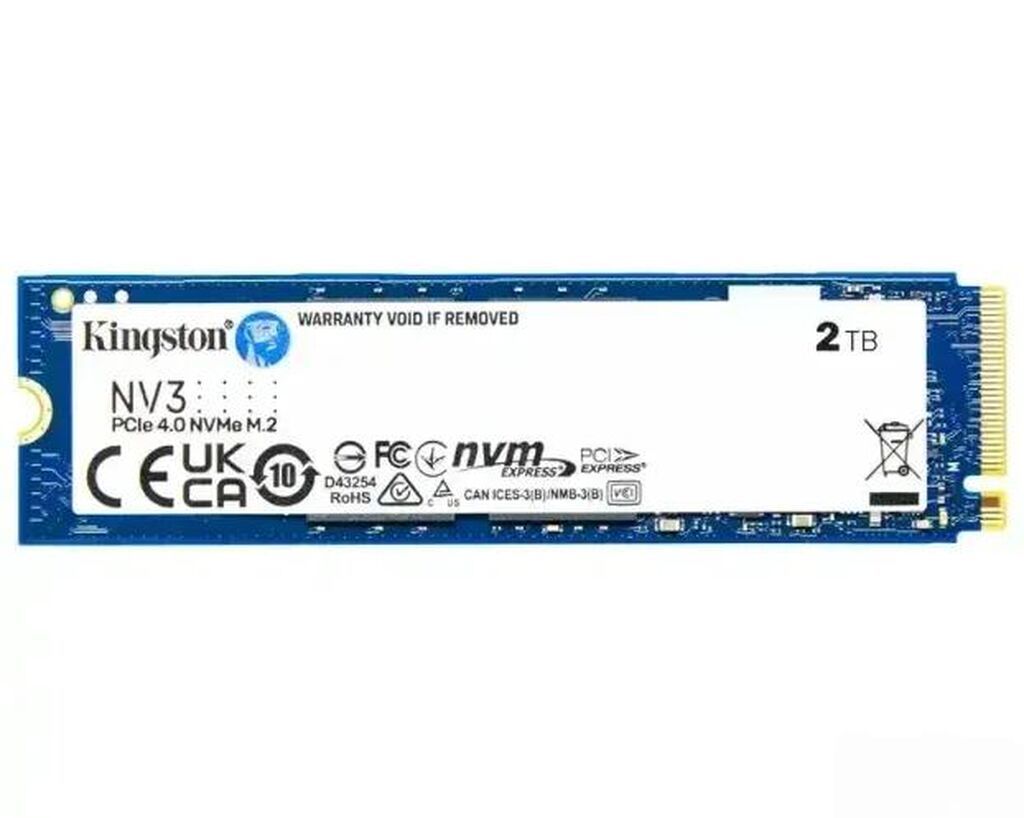 Kingston NV3 NVMe M.2 SSD – 2 TB - Tip: PCIe 4.0 NVMe M.2 (2280) -