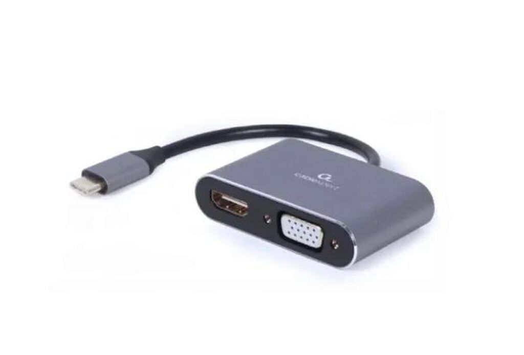 USB‑C na HDMI + VGA adapter – Cablexpert - Ulaz: USB Type‑C