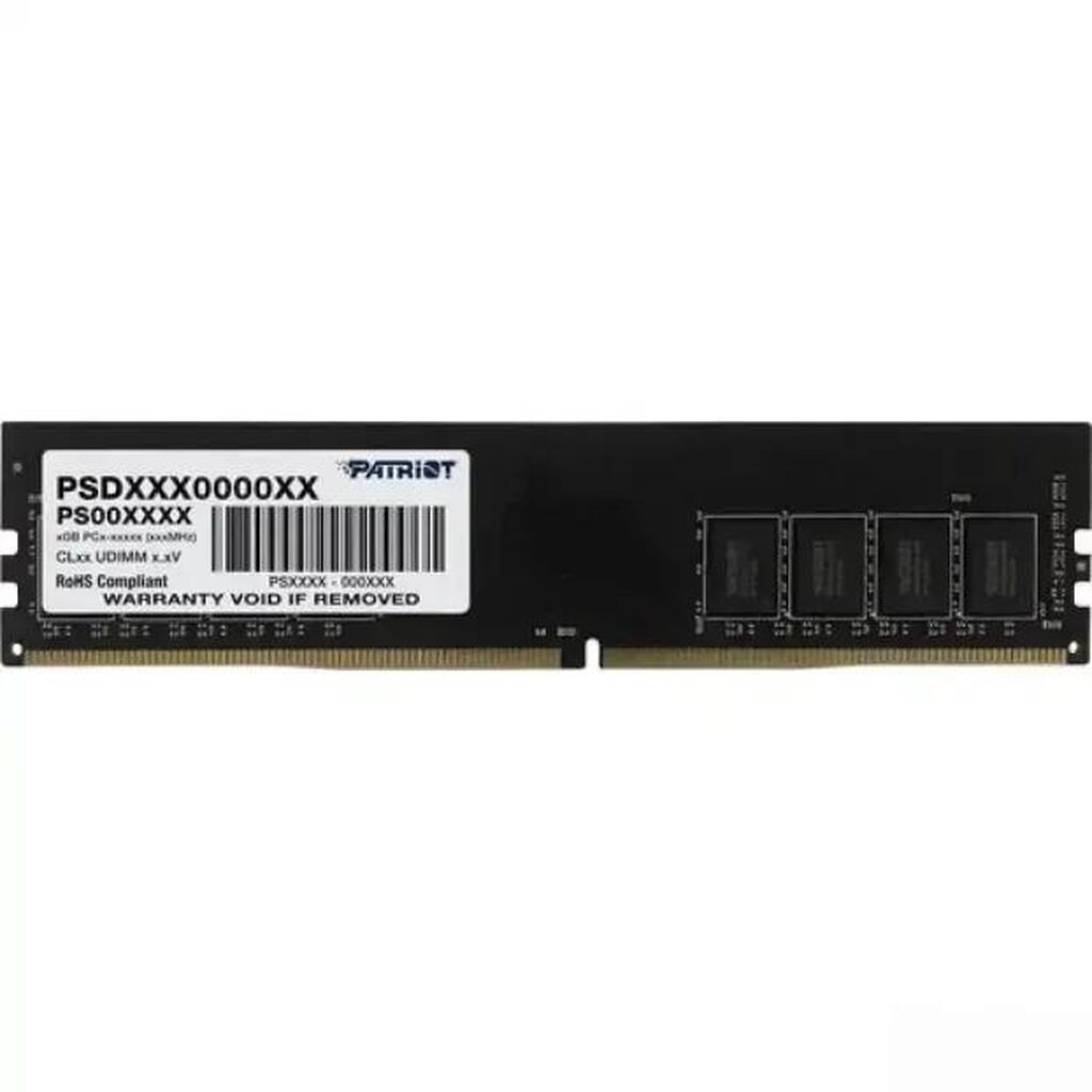 Patriot Signature DDR4 desktop memorija – 8 GB UDIMM - Kapacitet: 8