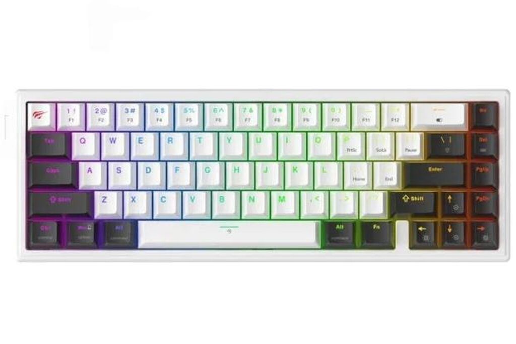 Mehanička bežična tastatura – kompaktni 65% layout sa RGB osvetljenjem