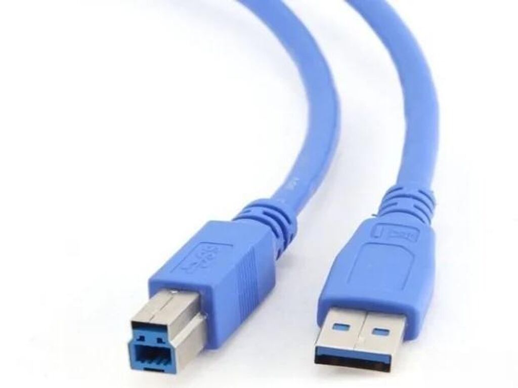 USB 3.0 kabl A–B (plavi) - Konektori: USB 3.0 Type‑A (muški) na USB