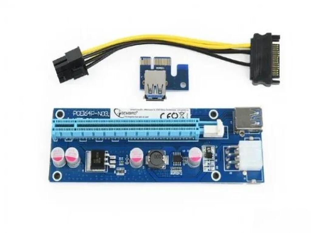 PCI-E riser kit za grafičke kartice – model PCI-E 1x na PCI-E 16x (USB