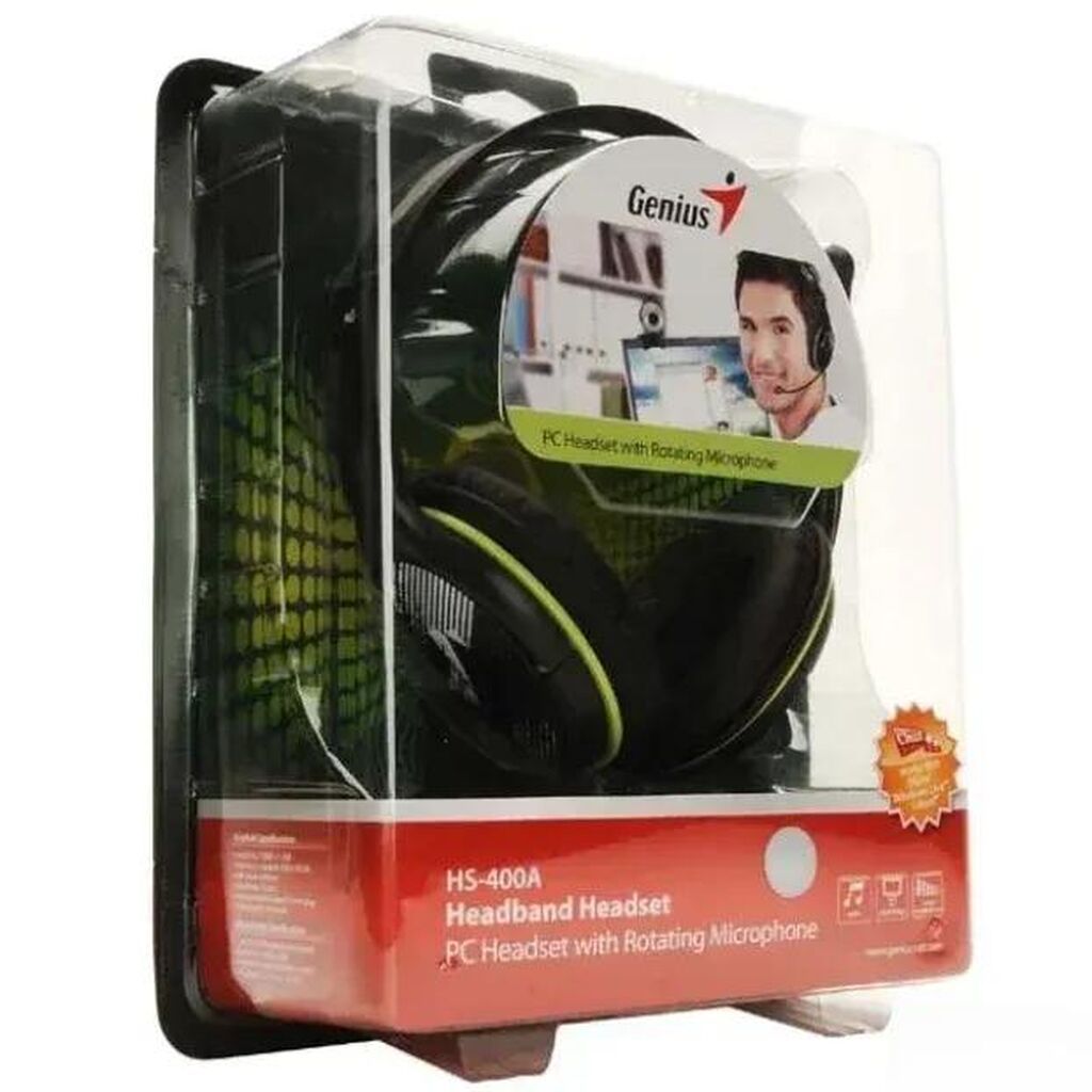 Genius HS-400A PC headset sa rotirajućim mikrofonom - Tip: žičane