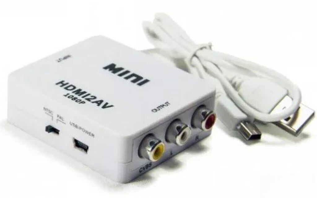 HDMI na AV (RCA) konverter – MINI HDMI2AV 1080p Opis: - Kompaktni
