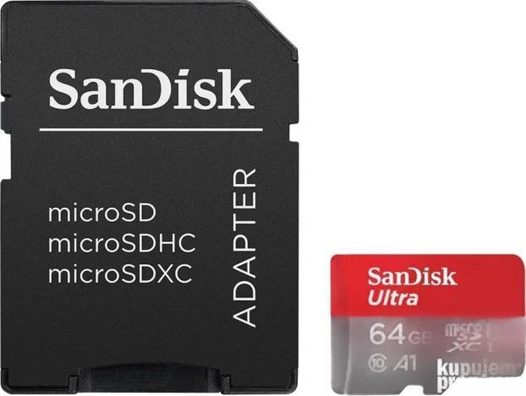 SanDisk Ultra microSDXC 64 GB + SD adapter - Kapacitet: 64 GB -