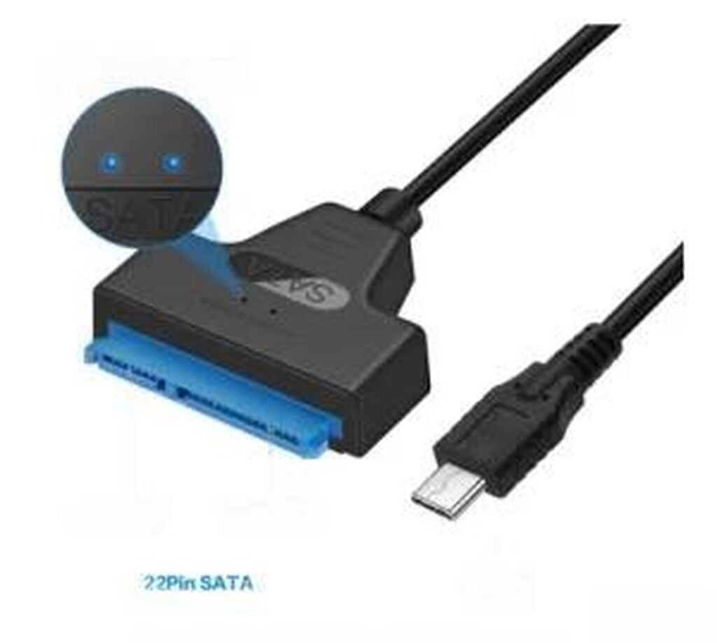 USB-C na SATA adapter (22-pin) - Adapter za povezivanje 2.5" SATA
