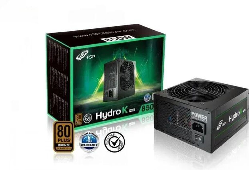 FSP Hydro K PRO 850W – napajanje za PC - Snaga: 850 W, idealno za