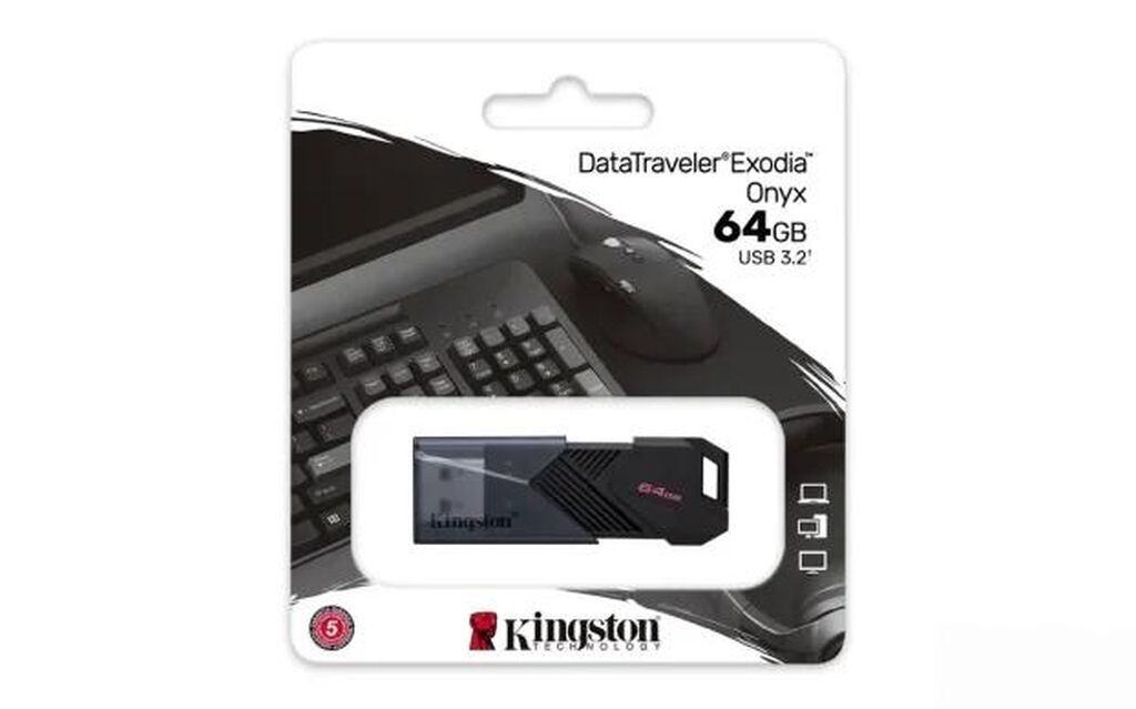 Kingston DataTraveler Exodia Onyx USB fleš memorija – 64 GB, USB 3.2