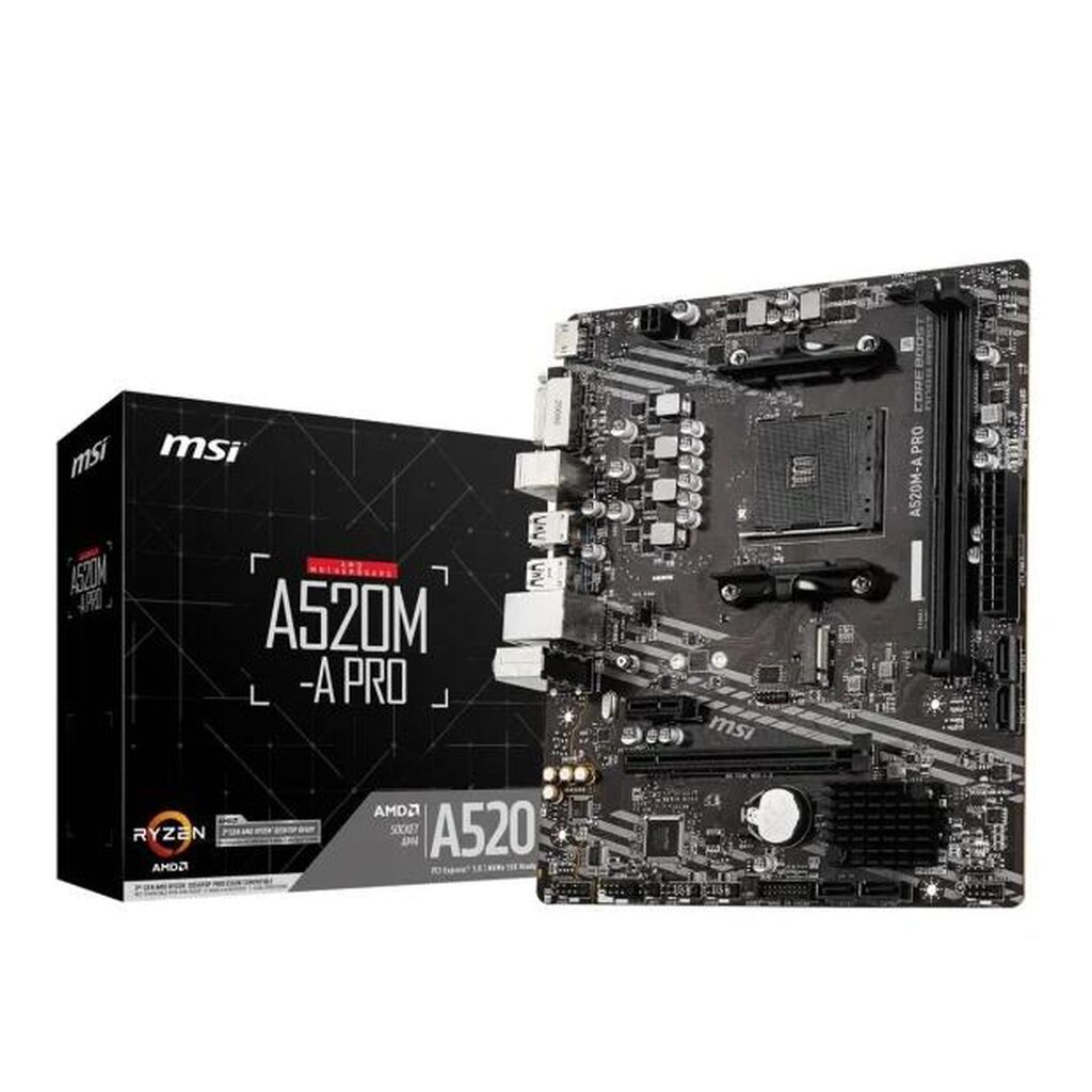MSI A520M-A PRO – mATX matična ploča za AMD Ryzen - Čipset: AMD A520