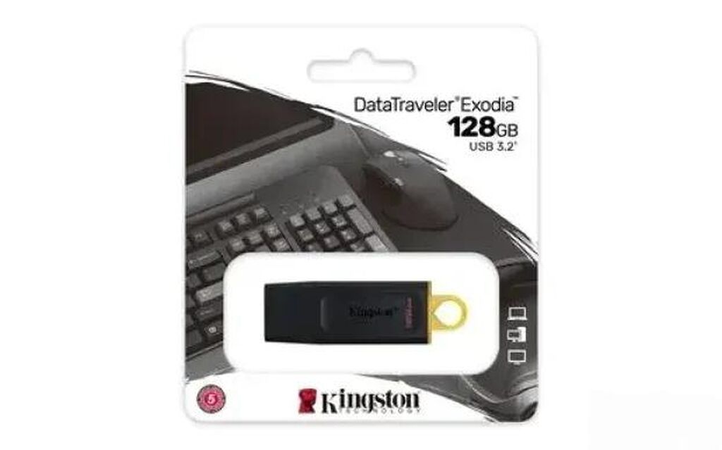 Kingston DataTraveler Exodia USB flash memorija – 128 GB, USB 3.2 Gen
