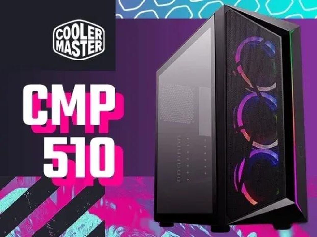 Cooler Master CMP 510 – mid‑tower PC kućište - Prednja mrežasta maska