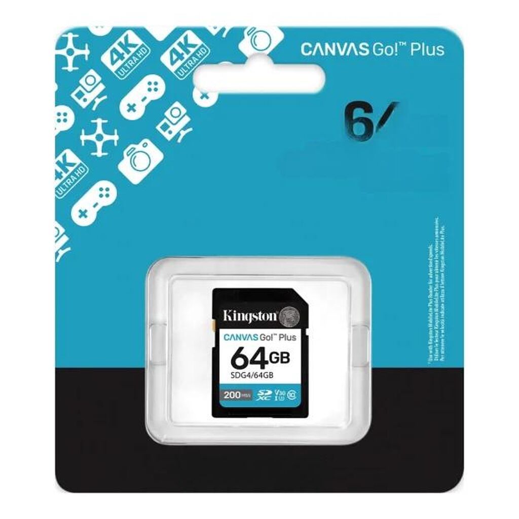 Kingston Canvas Go! Plus SDXC memorijska kartica – 64 GB (model