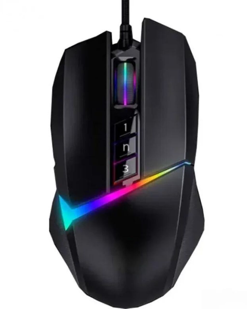 Gejming žičani miš sa RGB osvetljenjem - Ergonomski dizajn sa mat