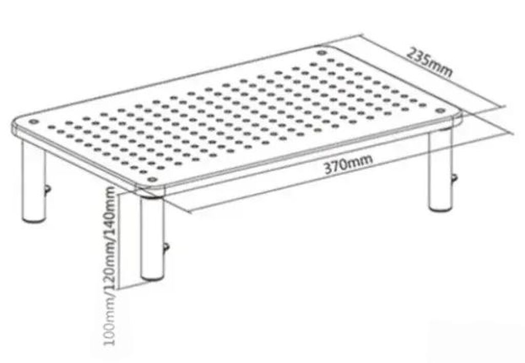 Gembird podesivo postolje za monitor - Namenjeno za podizanje