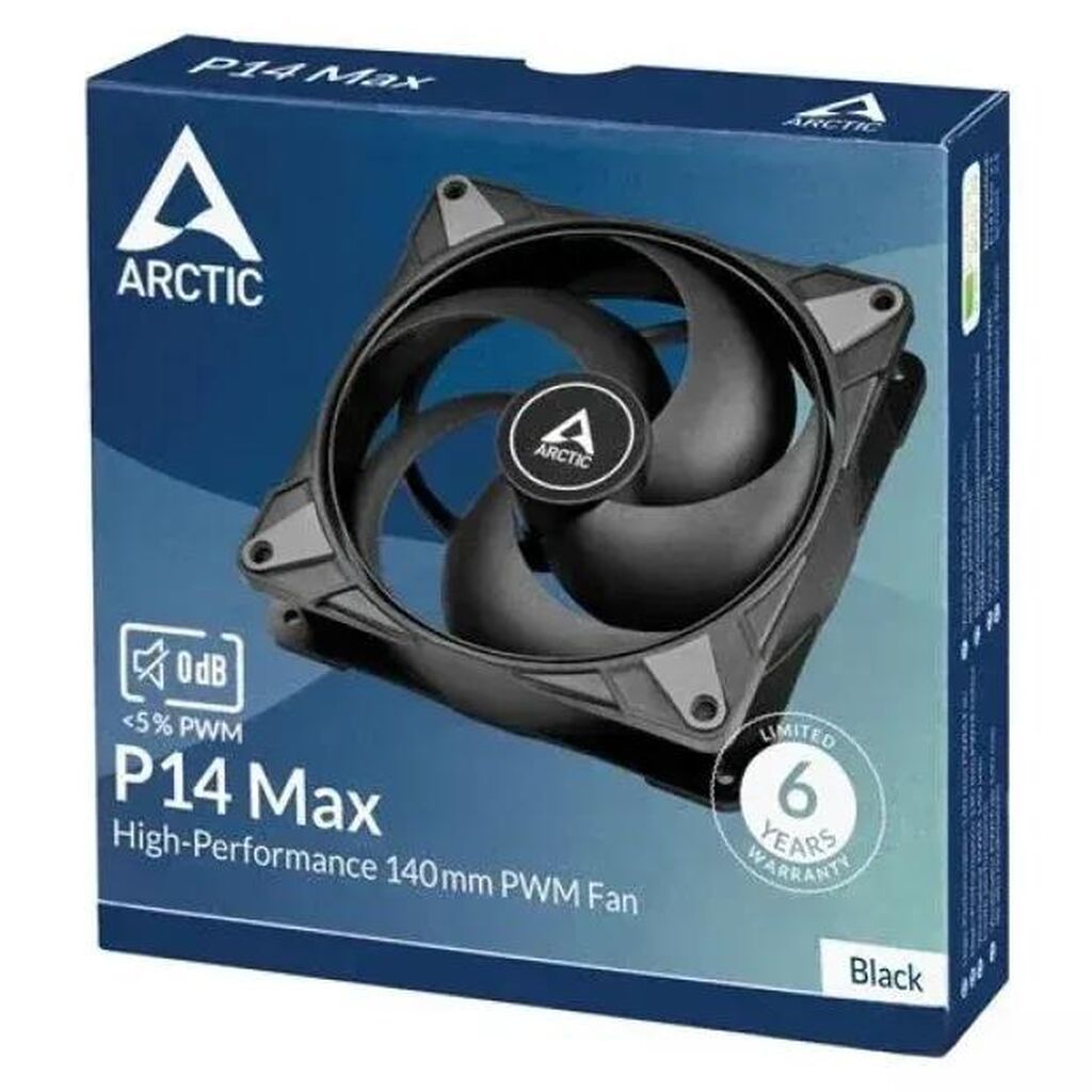 ARCTIC P14 Max – visokoperformansni 140 mm PWM ventilator (Black) -