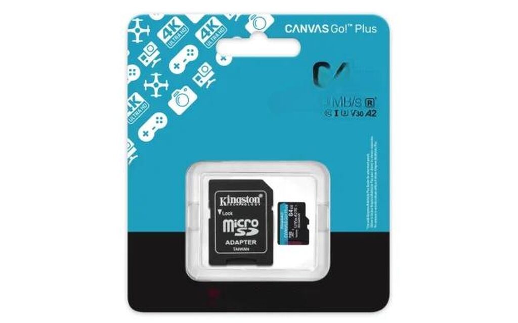 Kingston Canvas Go! Plus microSD memorijska kartica 64 GB sa SD