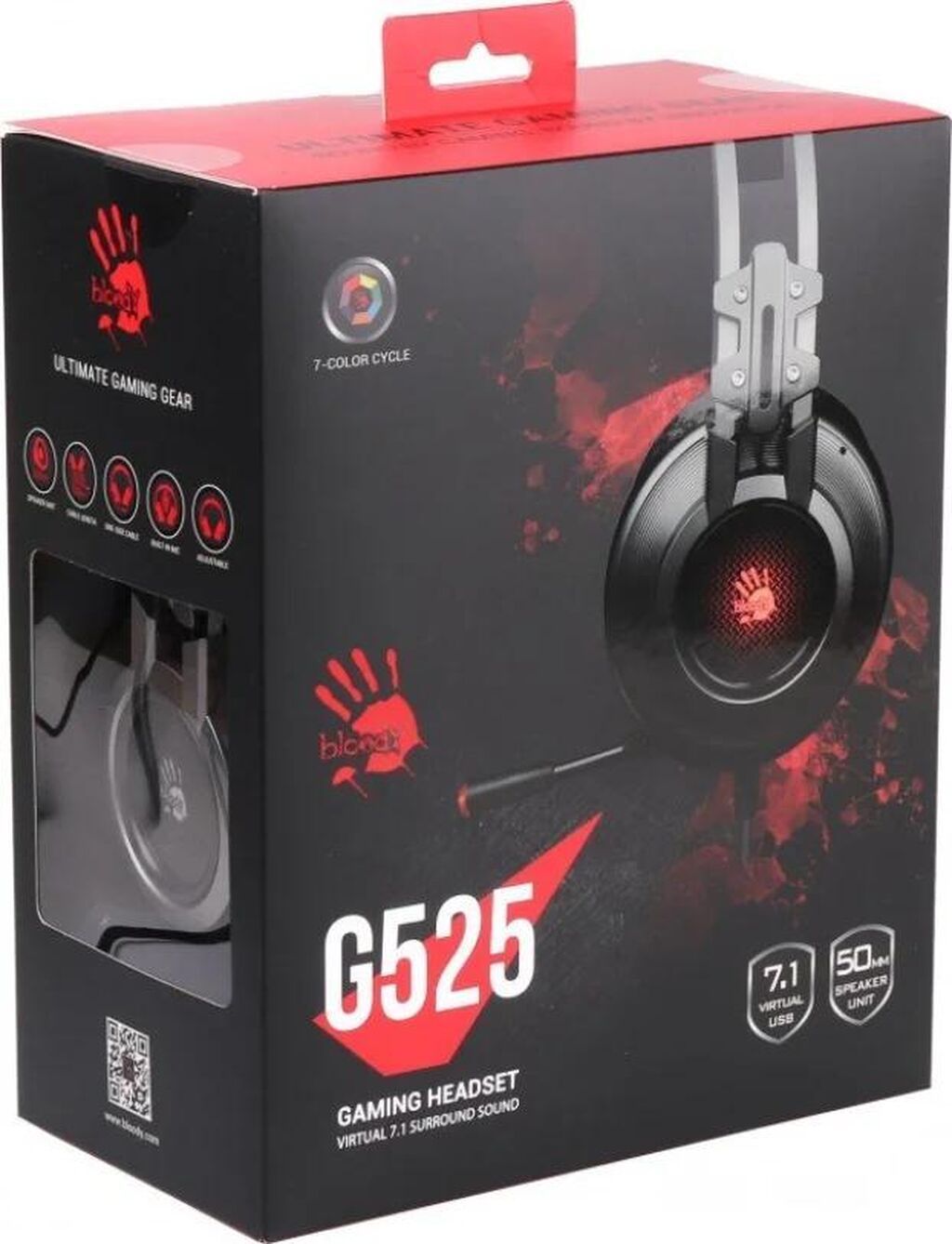 A4Tech Bloody G525 gejming slušalice - Virtualni 7.1 surround zvuk