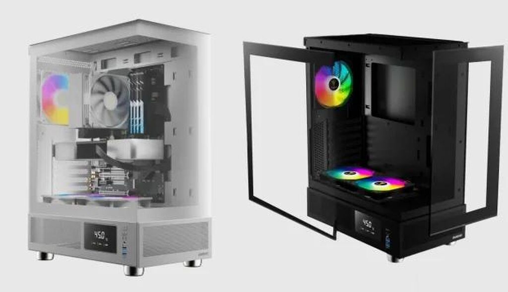 PC kućište s RGB ventilatorima i prednjim LCD ekranom - Tip: midi/ATX