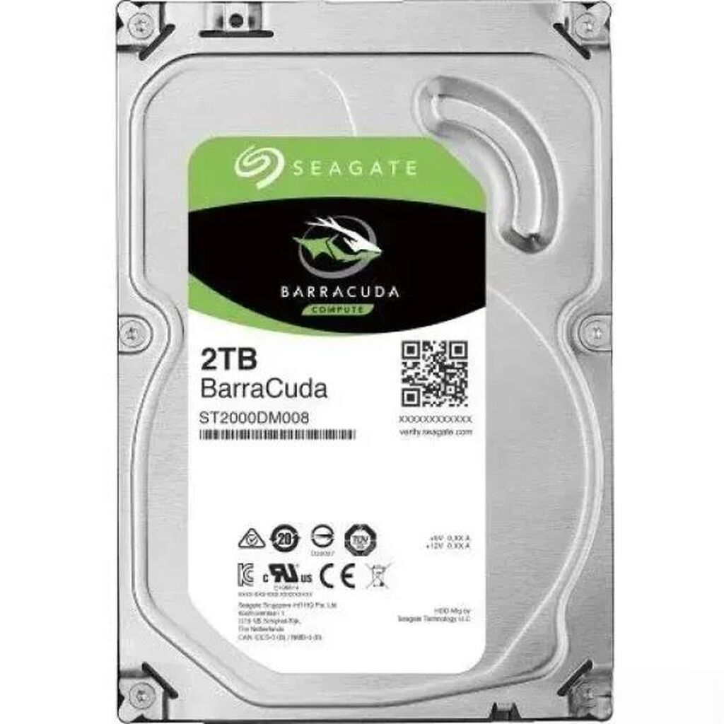 Seagate BarraCuda 3.5" HDD – 2TB (ST2000DM008) Ključne