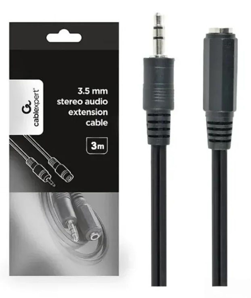CabloExpert 3.5 mm stereo produžni audio kabl – 3 m - Tip konektora