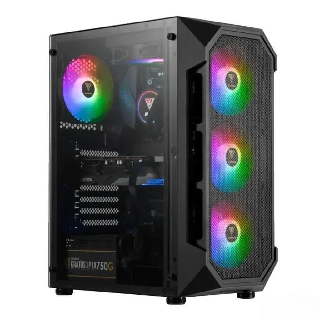 Gejming kućište sa RGB osvetljenjem – ATX mid‑tower - Prednja maska