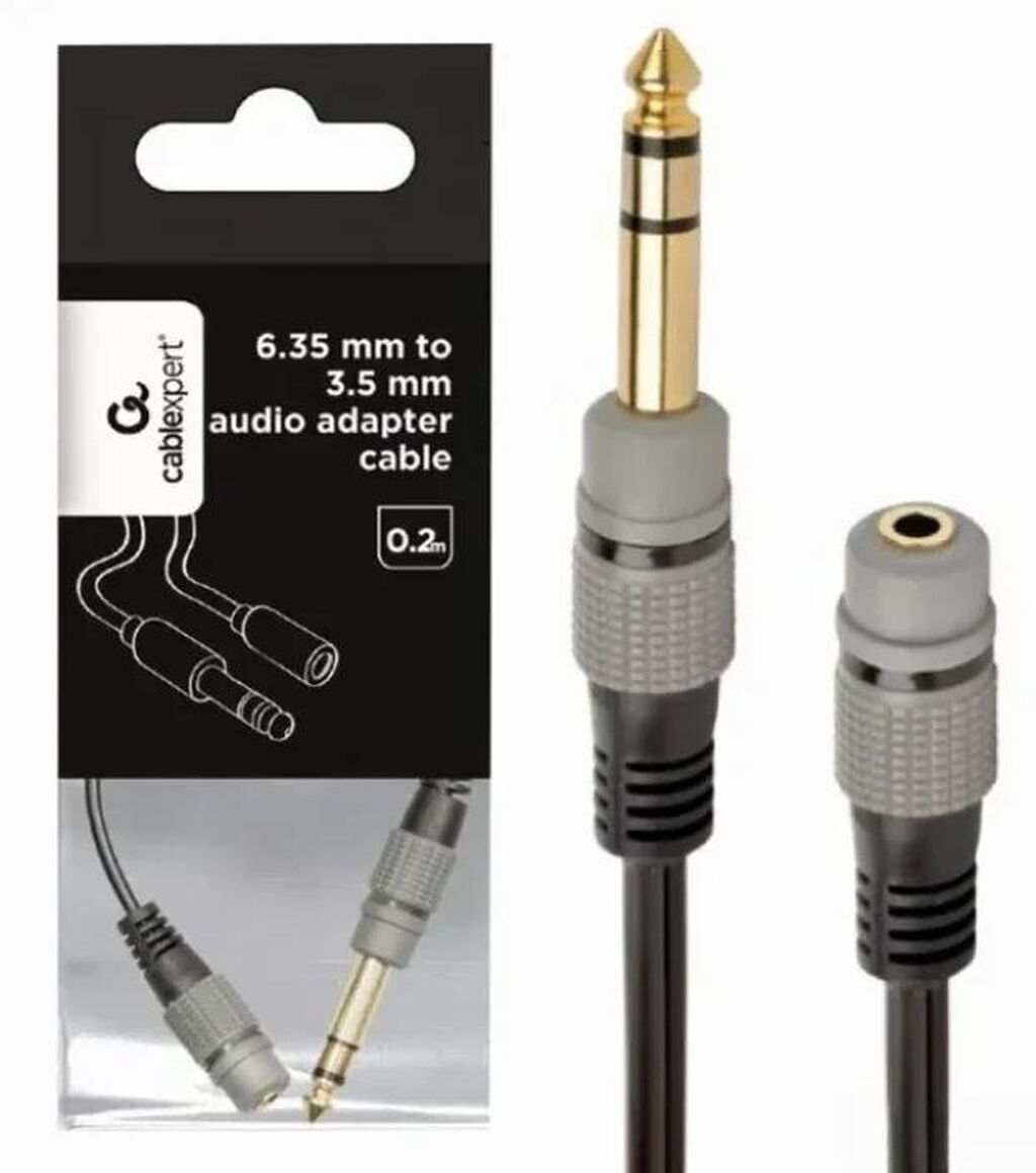CABLEXPERT audio adapter kabl 6.35 mm na 3.5 mm - Namena: povezivanje
