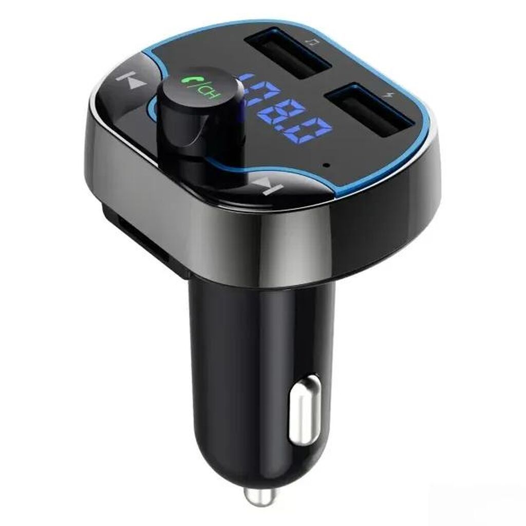 Bluetooth FM transmiter za automobil sa dvostrukim USB izlazom i LED