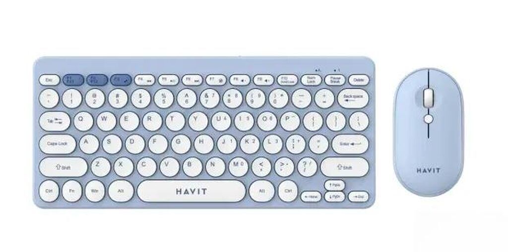 Havit bežični set – tastatura i miš (svetloplava) - Komplet