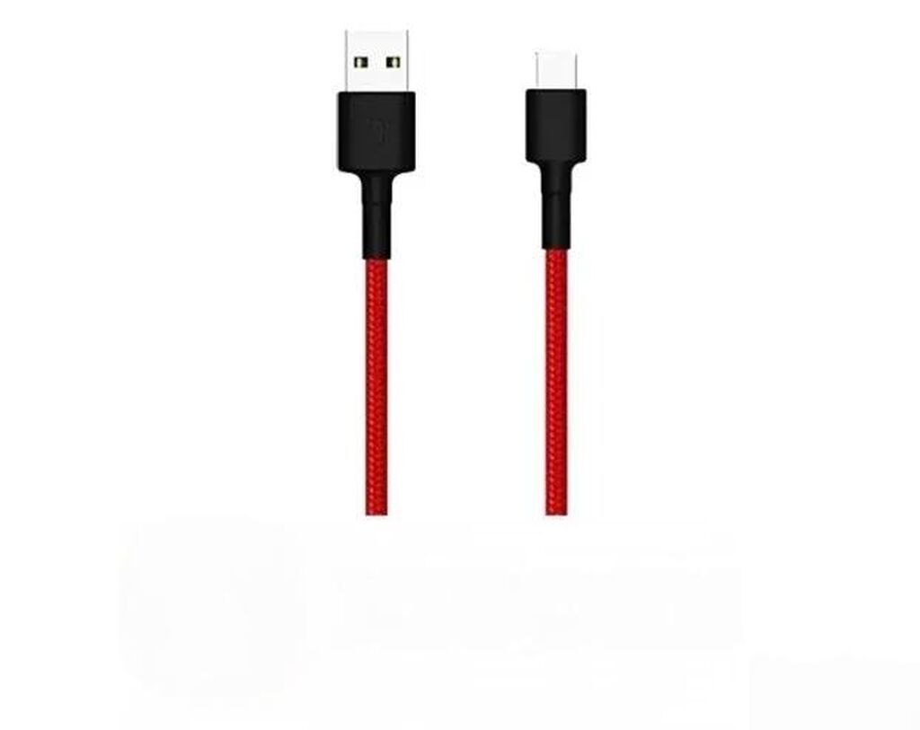 USB-A na USB-C kabl, crveni, pleteni - Konektori: USB-A (standardni)