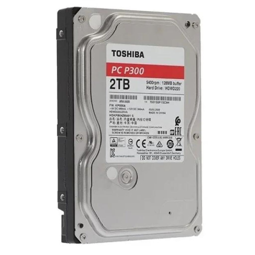 Toshiba PC P300 3.5" HDD – 2TB - Model: Toshiba PC P300 (HDWD220) -