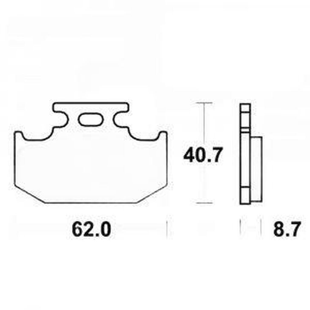 Disk pločice – dimenzije i oblik prema tehničkom crtežu - Tip