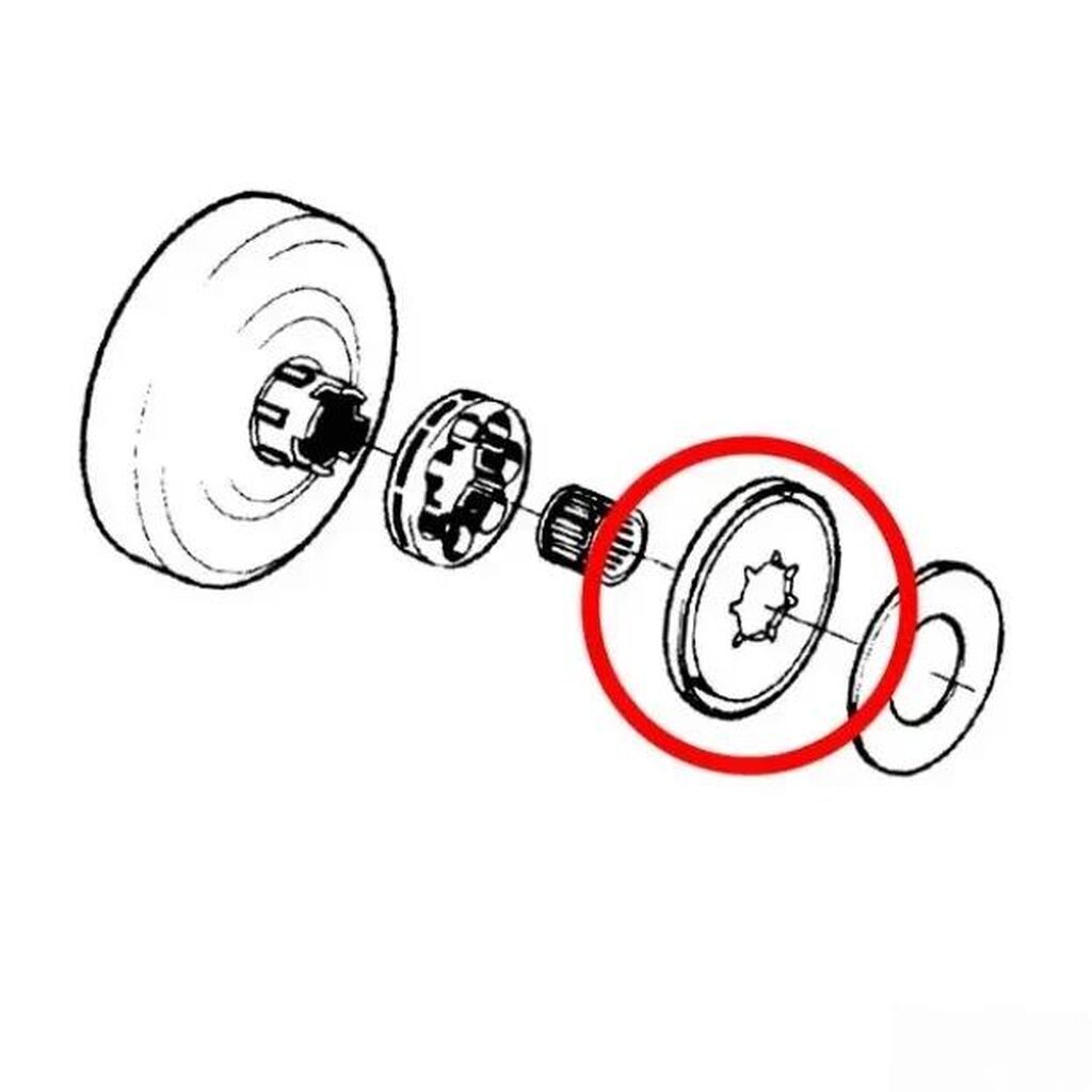 Plastični zupčasti prsten/klizač za sušilicu veša – deo sklopa pogona