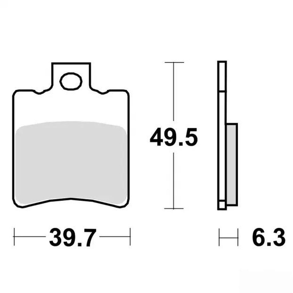 Kočione pločice – dimenzije i oblik - Tip: pravougaone kočione