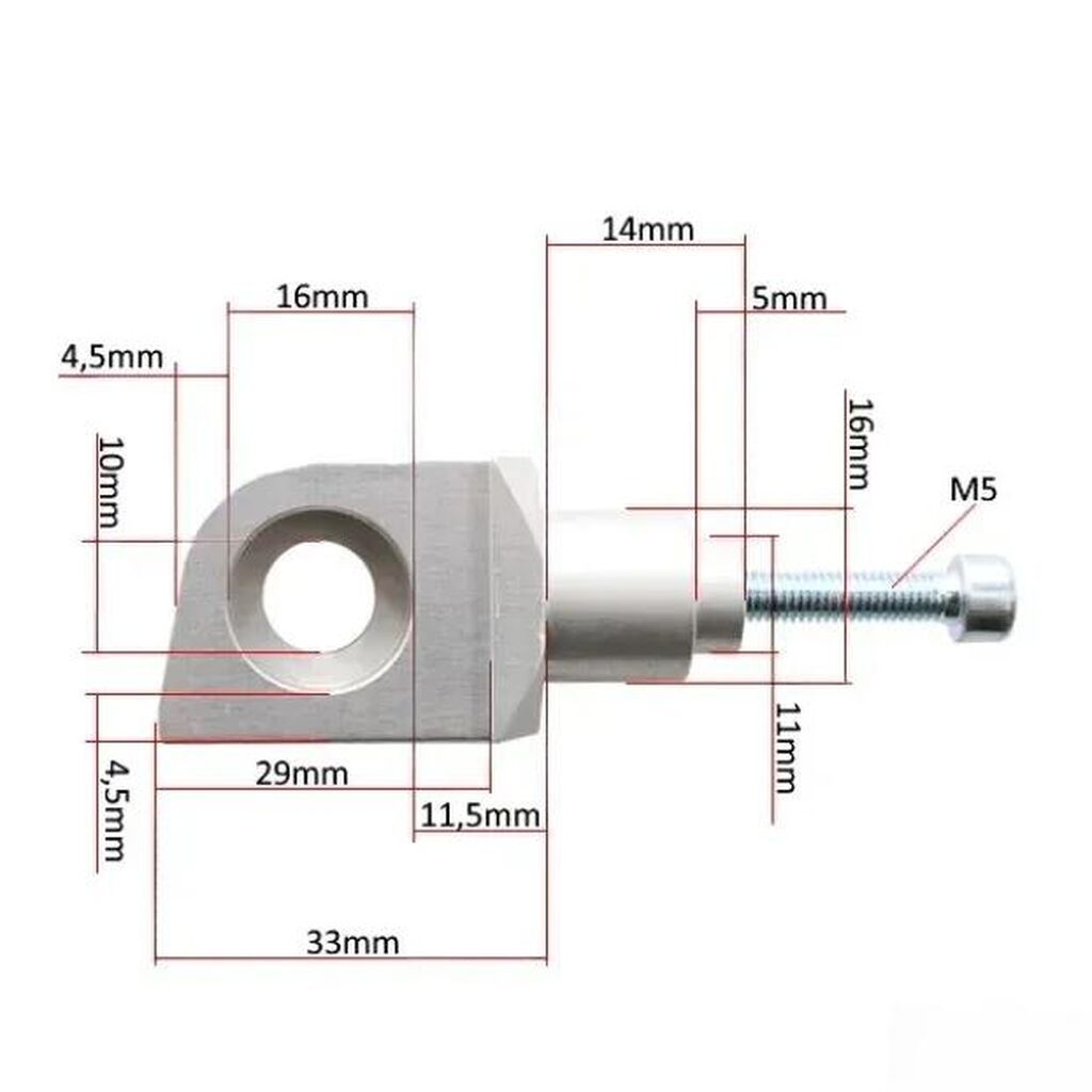 Aluminijumski zatezač lanca za motocikle/bicikle – univerzalni tip -