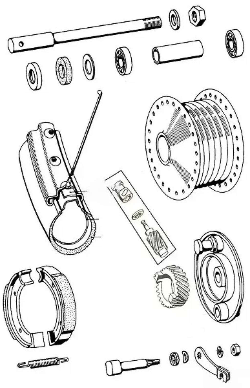 Čelična traka/obujmica za kočioni bubanj bicikla – zamenski deo -