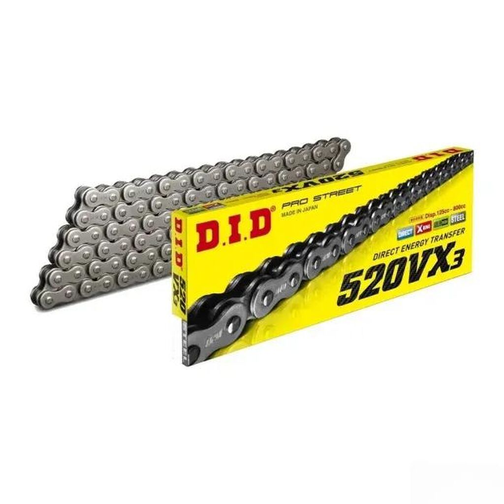 DID 520VX3 Pro Street motociklistički lanac - Serija: 520VX3 (X-Ring)