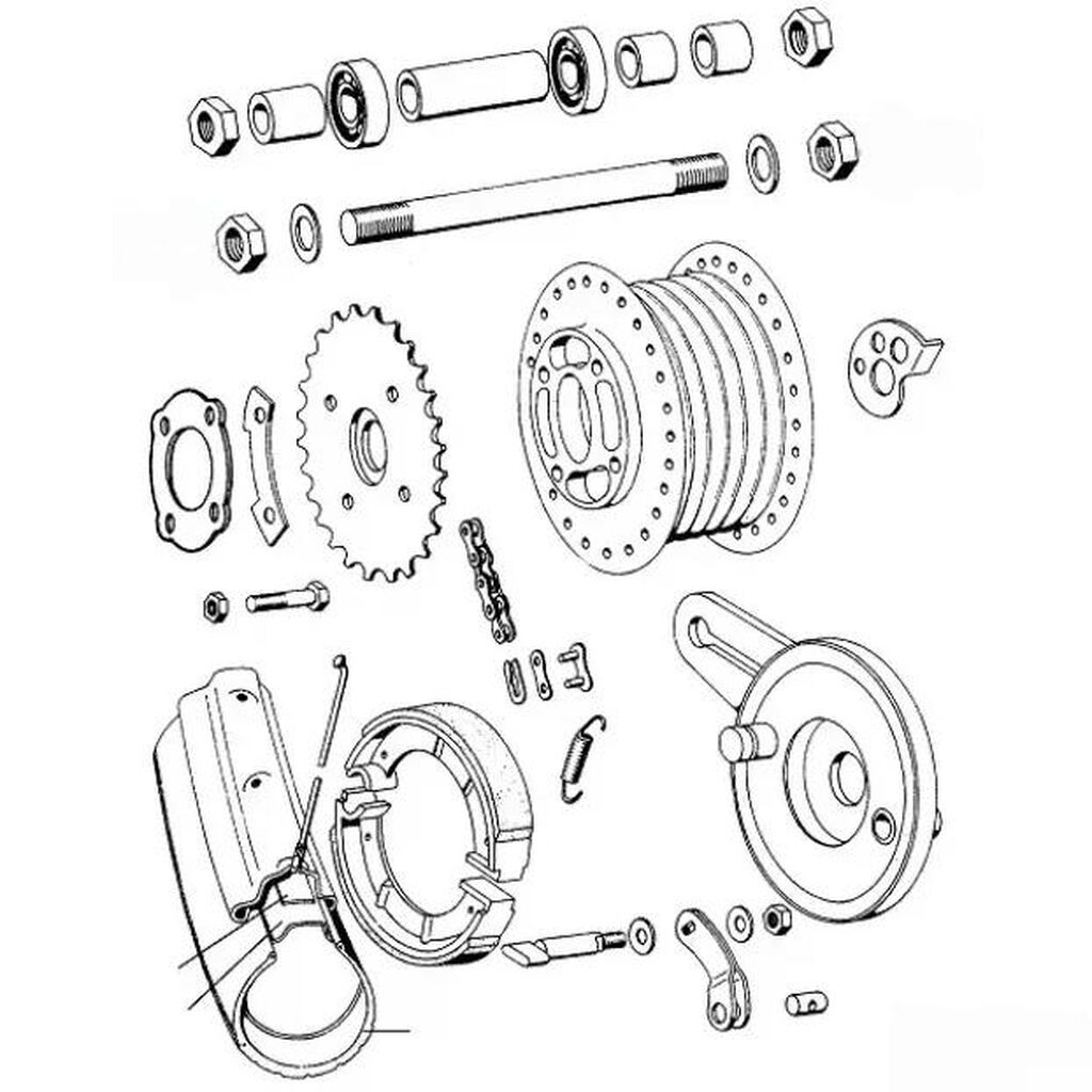 Šraf matica za zadnju osovinu bicikla – M10 - Šestougaona matica za