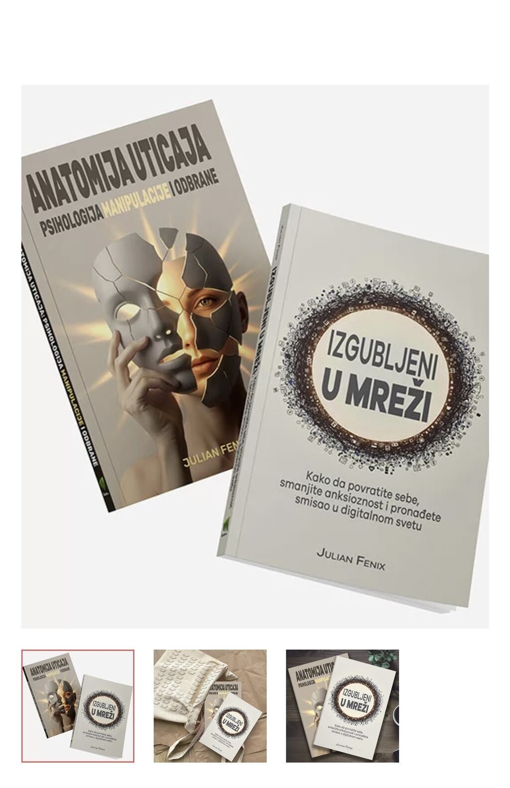 Komplet od 2 knjige autora Julian Fenix: 1) Anatomija uticaja