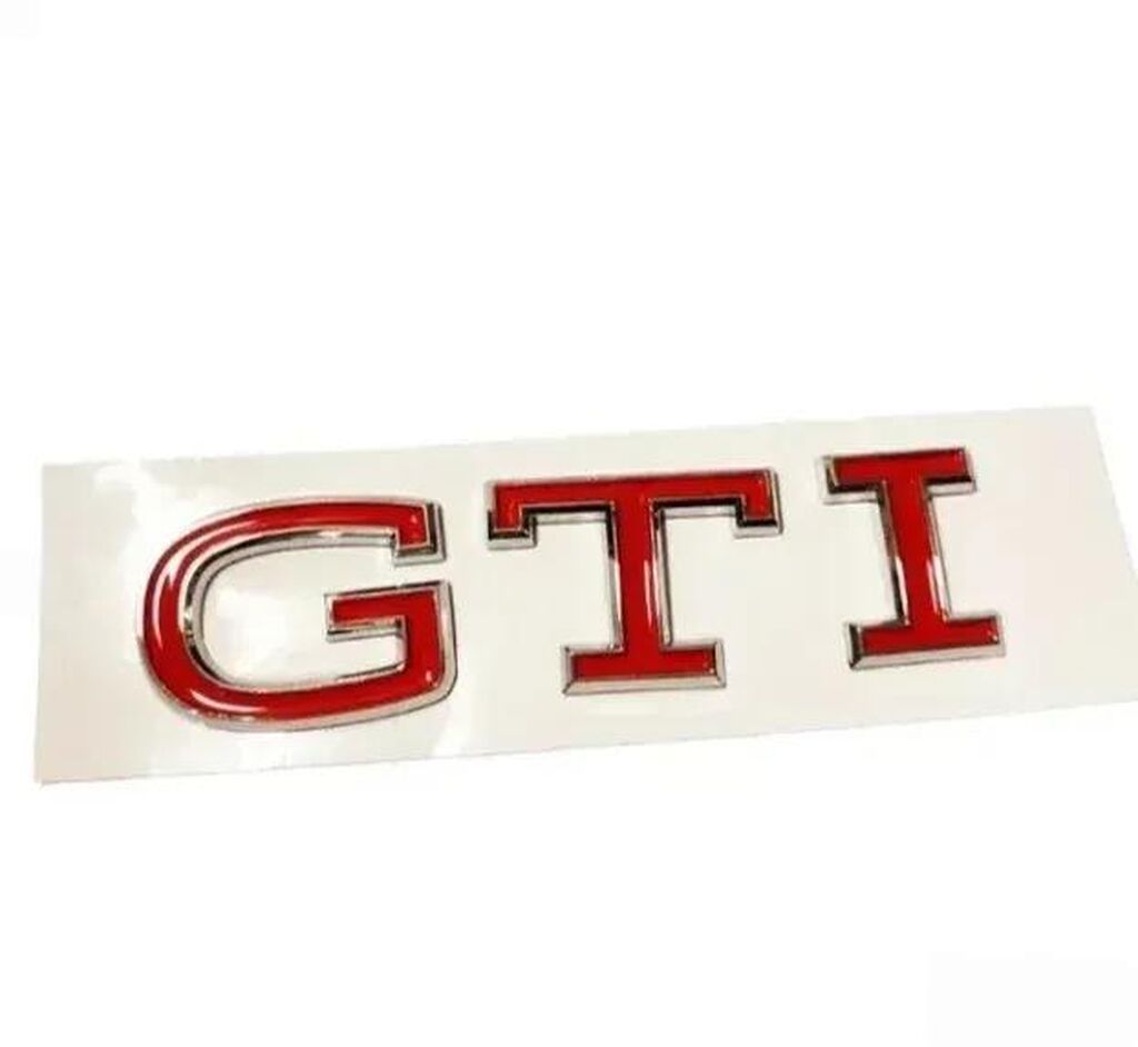 GTI 3D oznaka/emblem za automobil - Set slova: G T I (pojedinačna